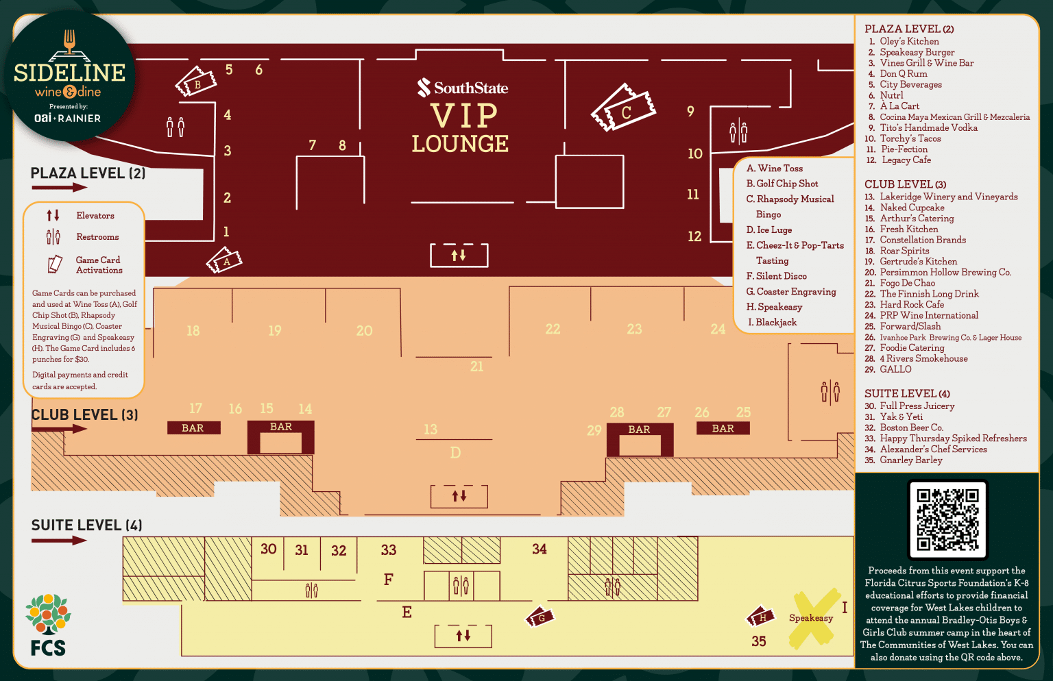 Sideline Wine & Dine Event Guide