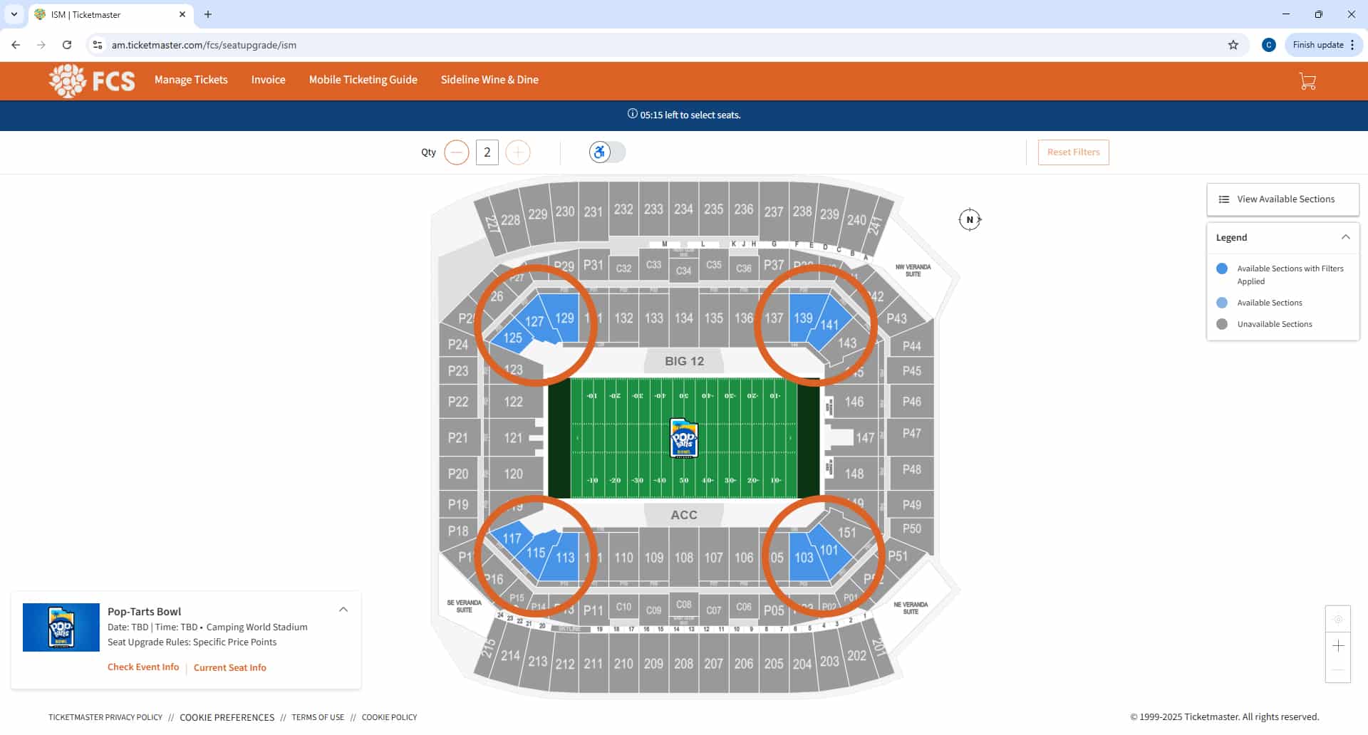 FCS Membership Seat Relocation Tutorial | Florida Citrus Sports